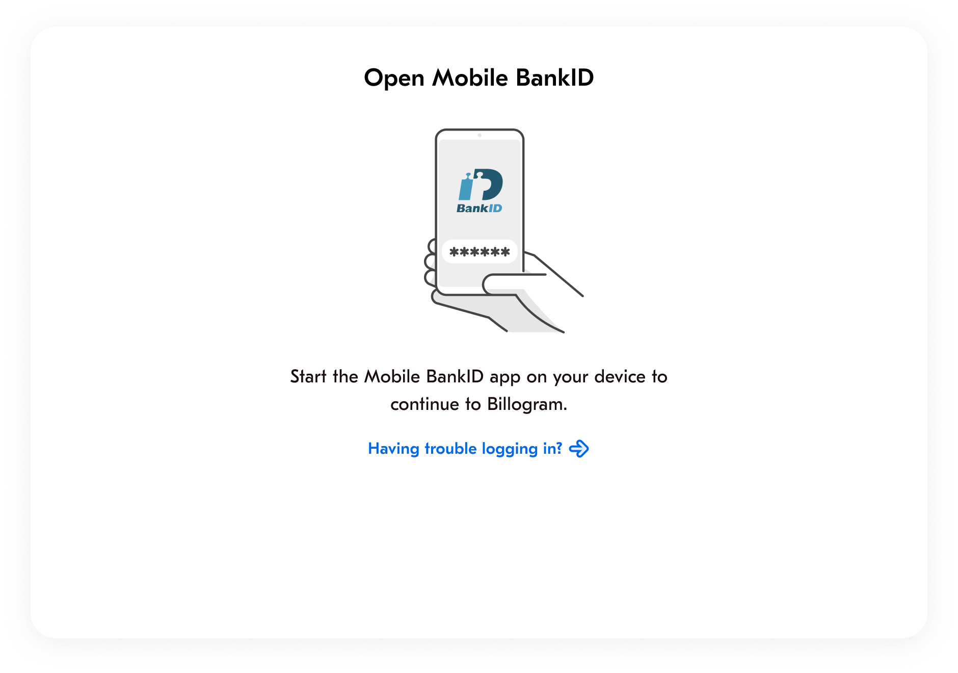 Why does nothing happen when I start the Mobile BankID app? – Billogram ...